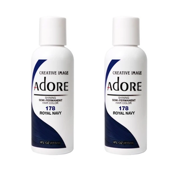 Adore Semi-Permanent Hair Colour178 Royal Navy Duo - 118mL ...